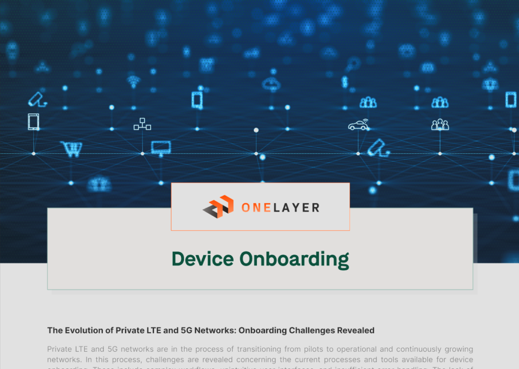 OneLayer Solution Briefs - Secure and manage your private cellular network.: Secure and manage ...